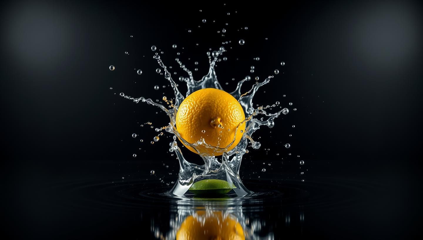 Lemon Lime Collision Splash Art: Citrus Burst of Flavor and Color - 8K ...